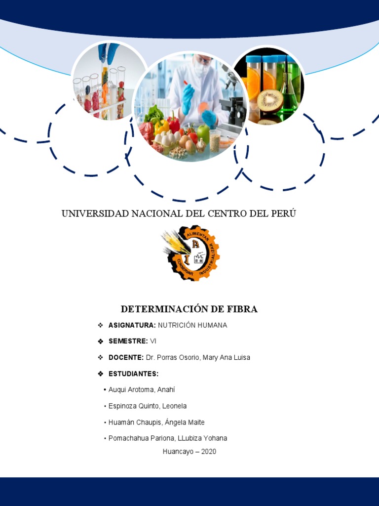 Determinación de Fibra Cruda | PDF | Fibra dietética | Dieta y nutrición