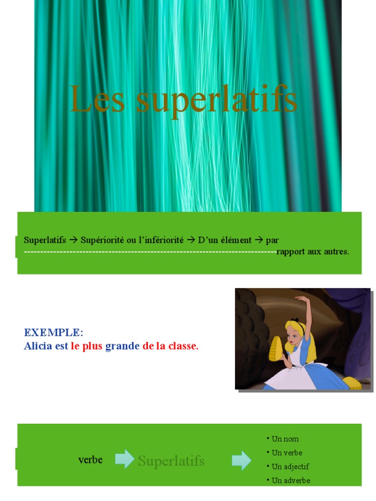 Les Superlatifs | PDF | Adverbe | Grammaire