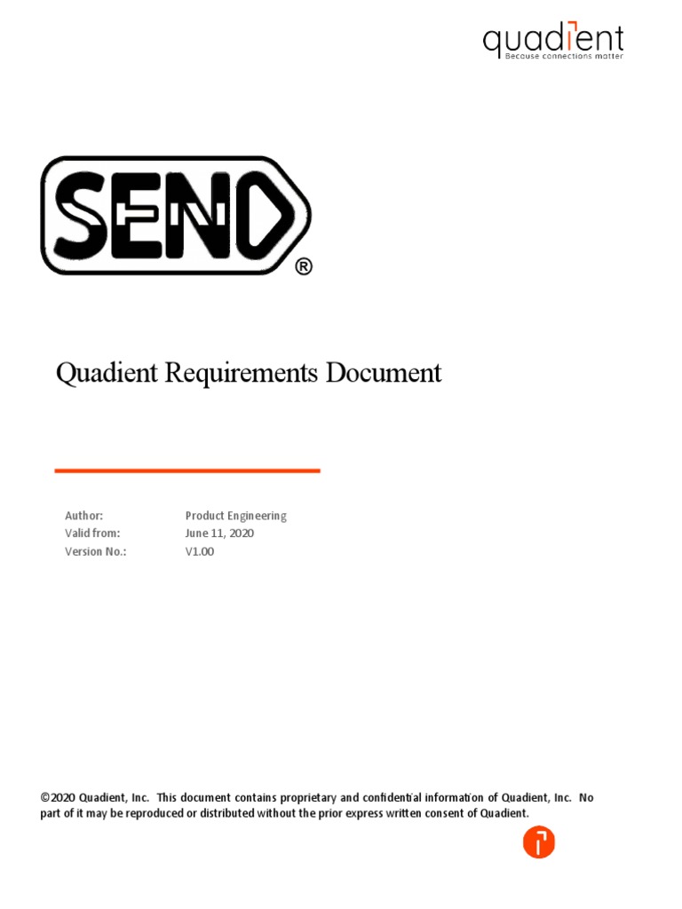NEW SEND Quadient Requirements | PDF | User (Computing) | Information ...