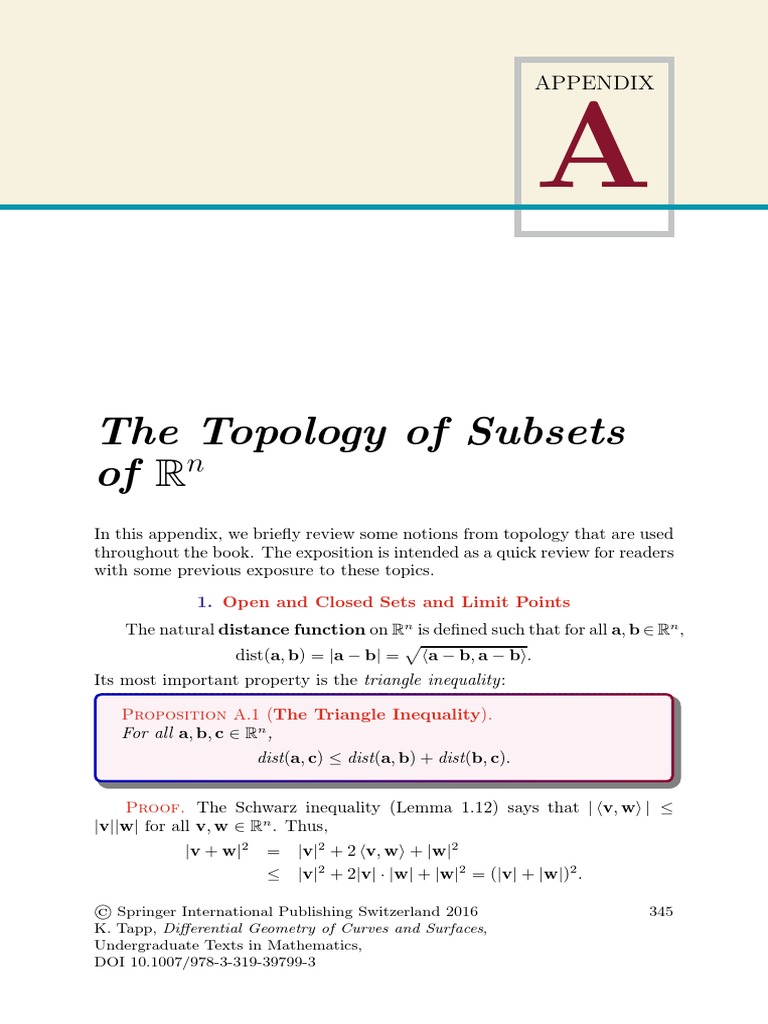 The Topology of Subsets Of: Appendix | PDF | Compact Space | Continuous ...