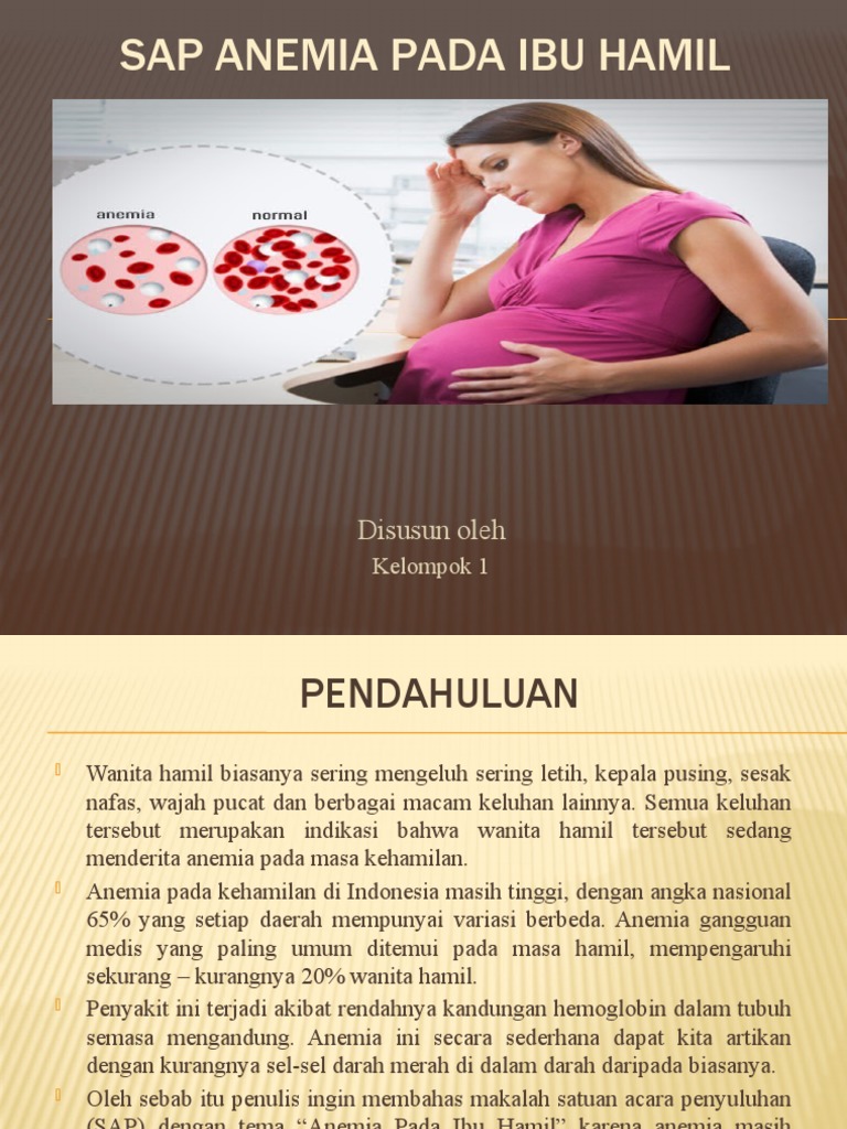 SAP Anemia Pada Ibu Hamil-Klmpk 1 | PDF
