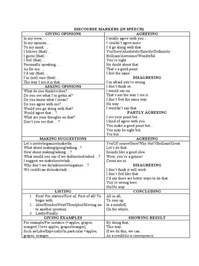 Discourse Markers | PDF | Philosophical Theories | Epistemology