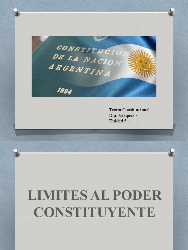 Limites Al Poder Constituyente | PDF | Constitución | Ley internacional