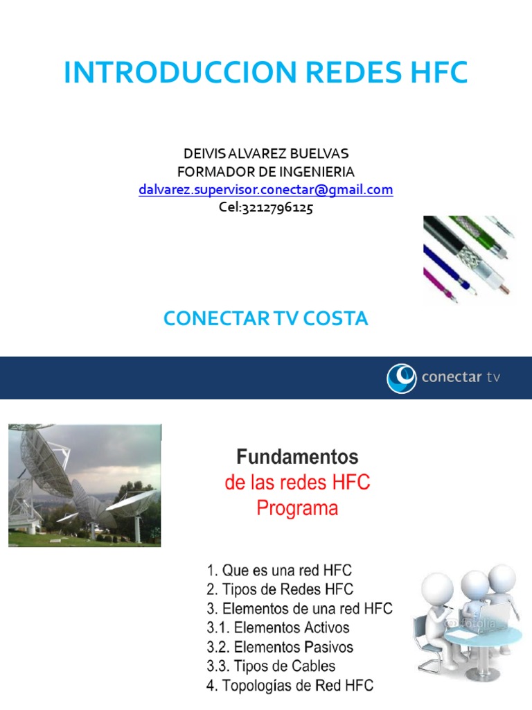 Induccion HFC Conectar | PDF | Televisión por cable | Televisión