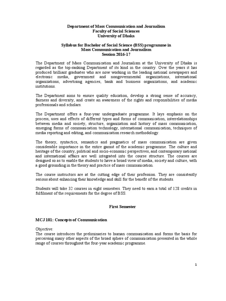 Mass Communication & Journalism | PDF | News | Journalism