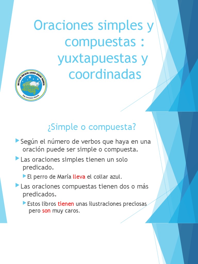 Oraciones Simples y Compuestas Ciclo Iv-A | PDF | Oración (Lingüística ...