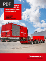 Mammoet SPMT: Precision Heavy Transport | PDF | Modularity | Tire