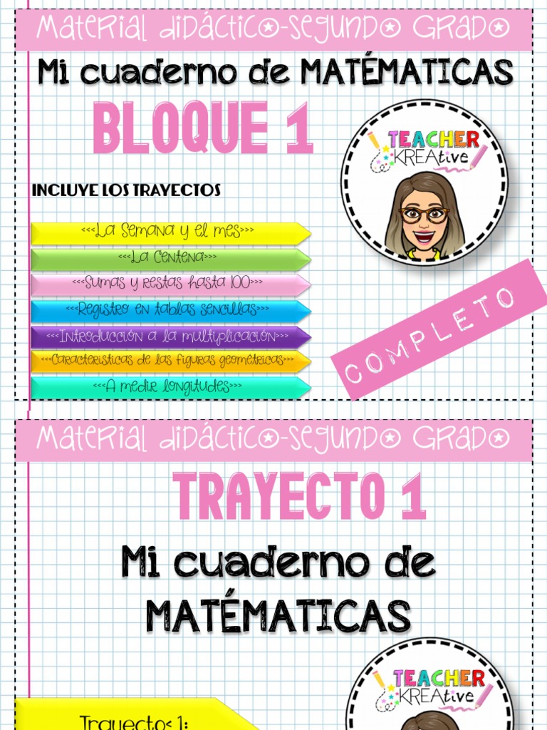 Mi Cuaderno de Matematicas Bloque 1 Terminado | PDF | Rectángulo ...