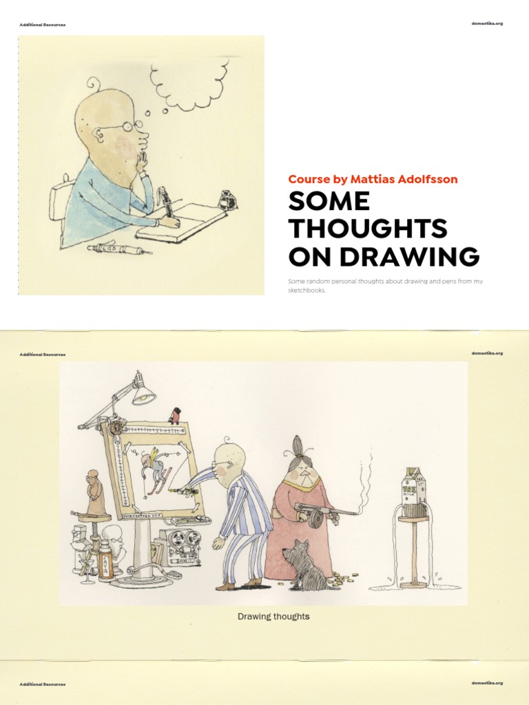 U2-01 - Some Thoughts On Drawing - EN | PDF | Pen | Drawing