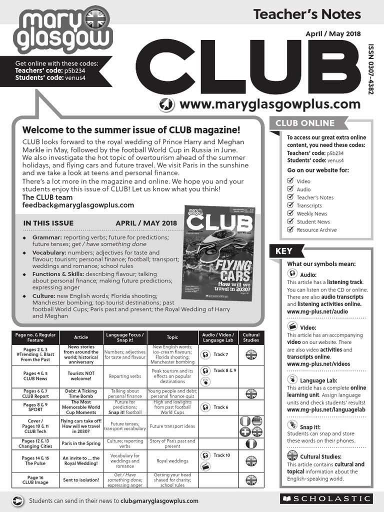 Welcome To The Summer Issue of CLUB Magazine! | PDF | Tourism | Languages