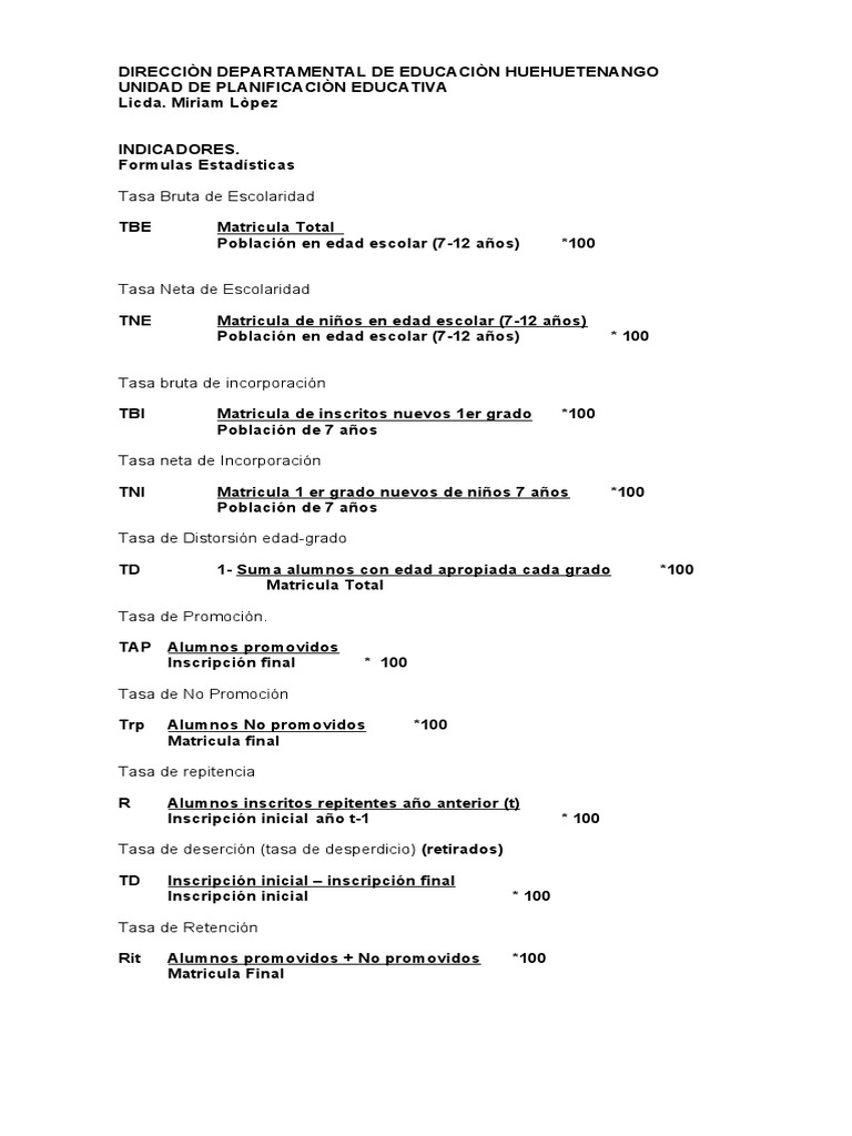 Formulas Estadisticas | PDF