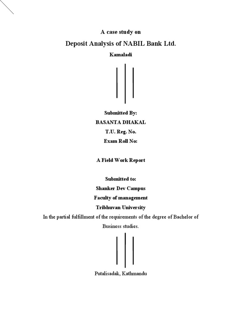 NABIL Bank Deposit Analysis Report | PDF | Deposit Account ...