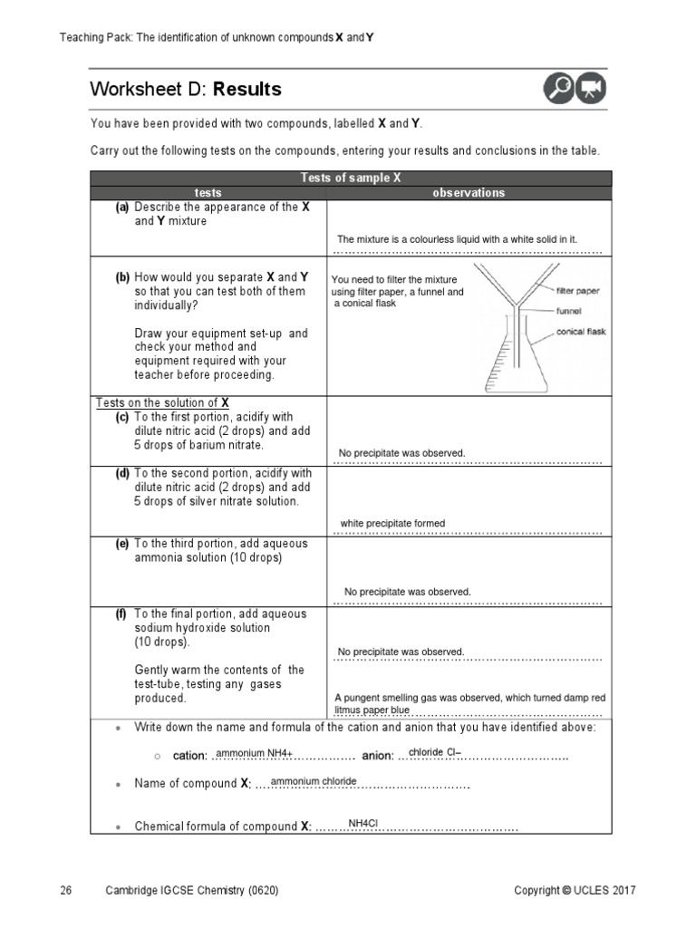 Observation of Cation and Anion Test | PDF | Precipitation (Chemistry ...