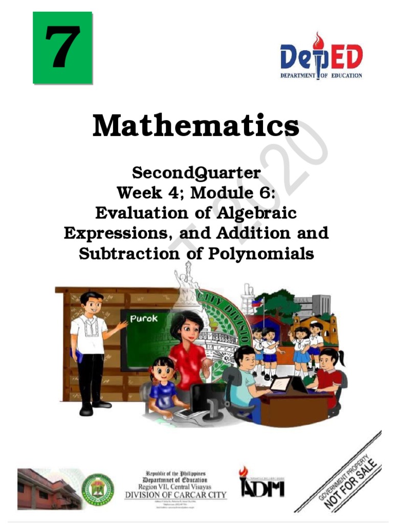 MATH7 Q2 Week 4 Module 6 CC Released 15dec2020 | PDF | Subtraction ...