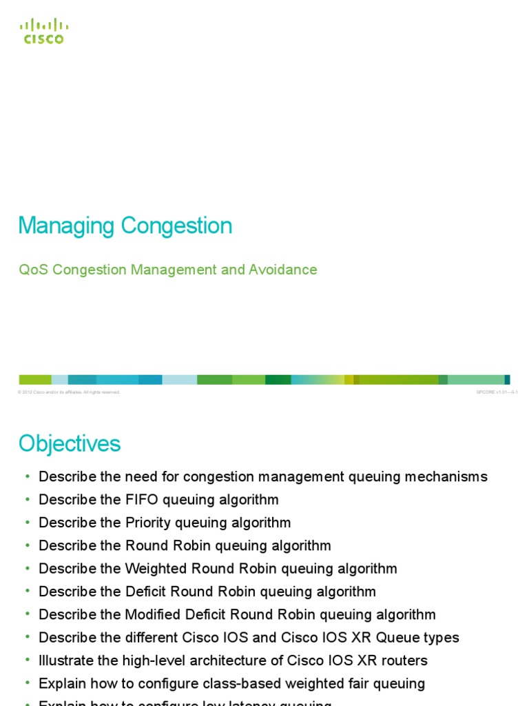 Managing Congestion: Qos Congestion Management and Avoidance | Download ...