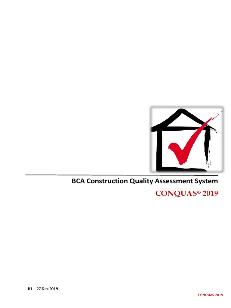 BCA Construction Quality Assessment System: Conquas 2019 | PDF ...