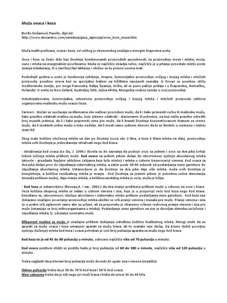 Muza Ovaca I Koza | PDF