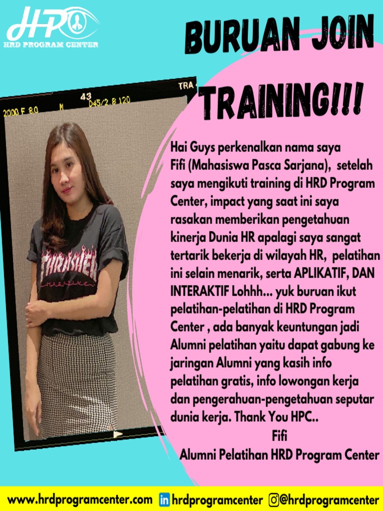 Pamflet HRD Program Center | PDF