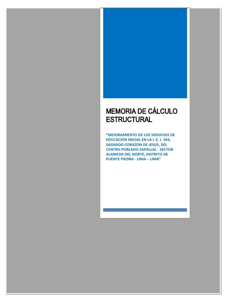 Calculo Estructural | PDF | Fundación (Ingeniería) | Ingeniería estructural