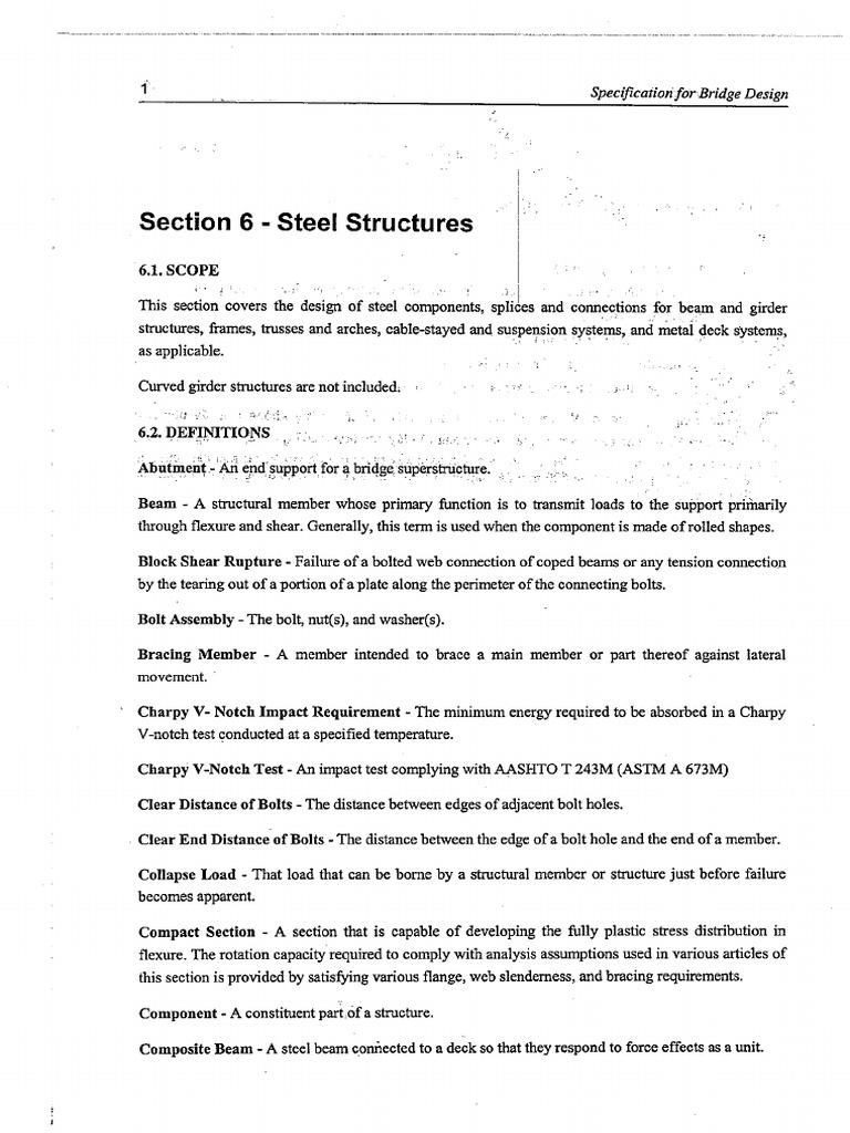 Section 6 (Steel Structures) | PDF