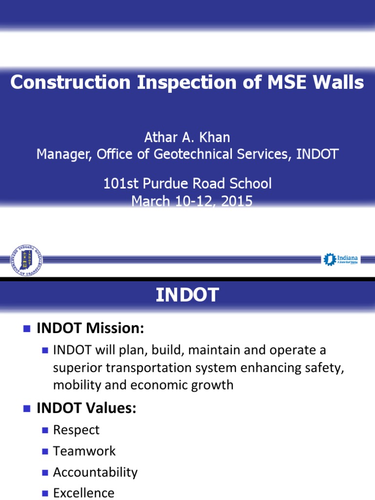 MSE Walls Construction | PDF | Geotechnical Engineering | Specification ...