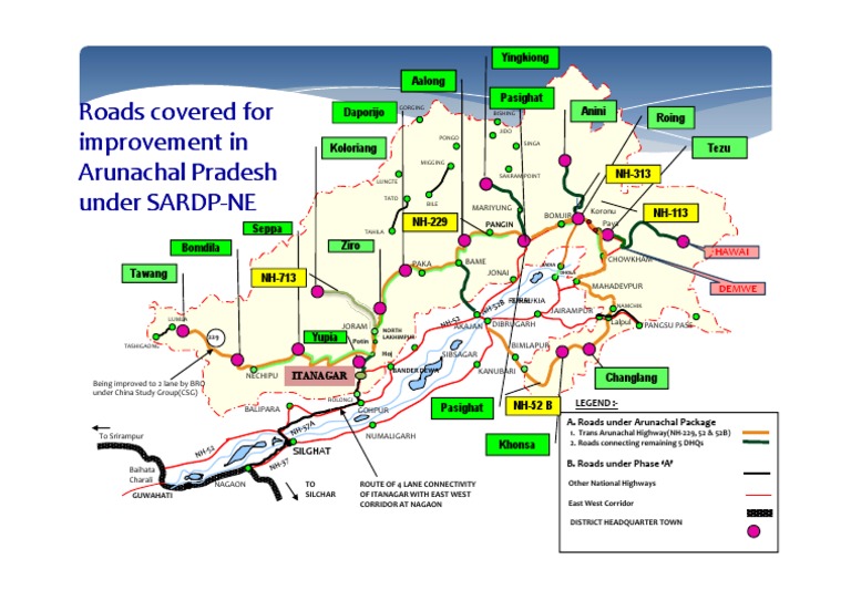 Arunachal Pradesh Map | PDF
