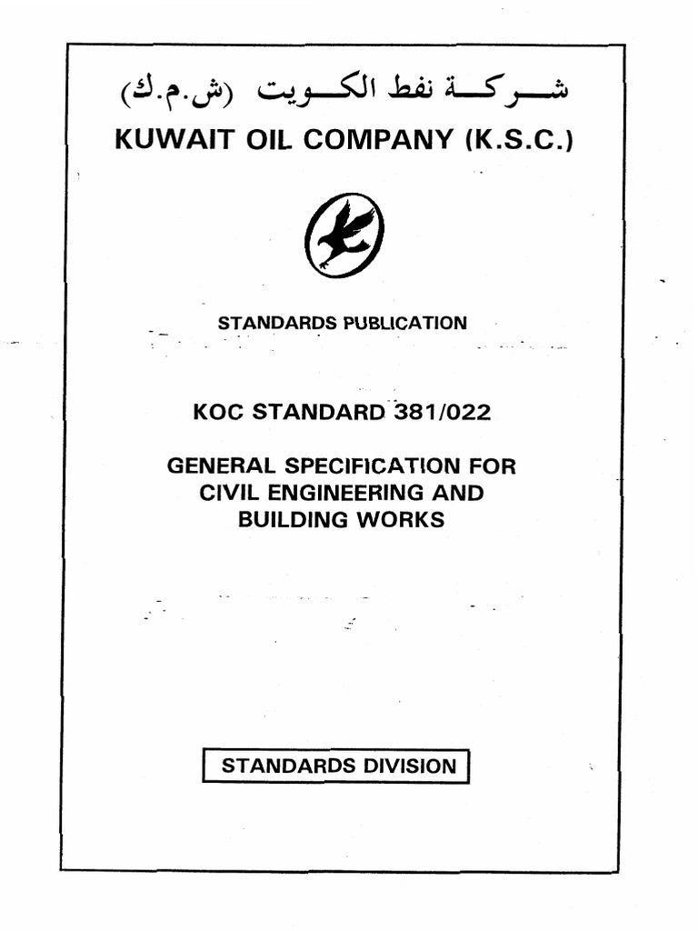 Kuwait Oil Company (K.S.C.) : KOC Standard' General Specification For ...