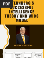Sternberg'S Successful Intelligence Theory and WICS Model | PDF | Creativity | Intelligence