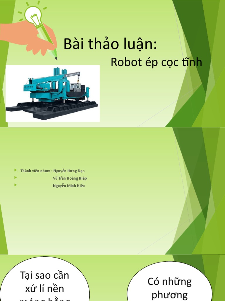robot ép cọc | PDF