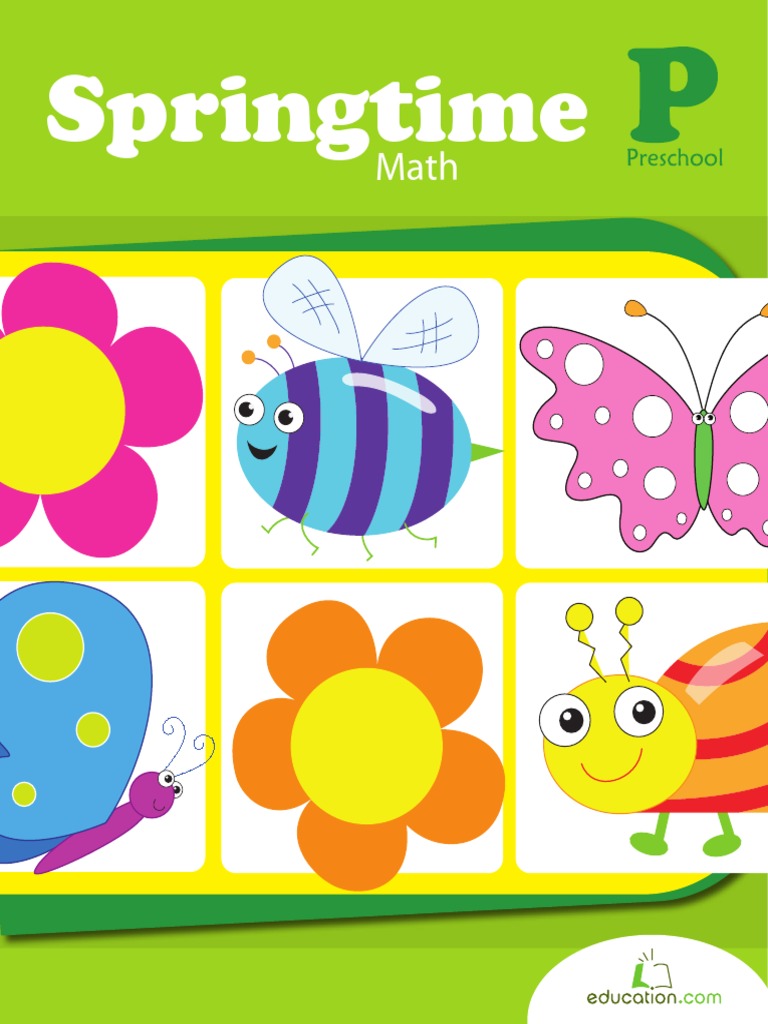 Springtime Math Workbook | PDF | Yellow | Color