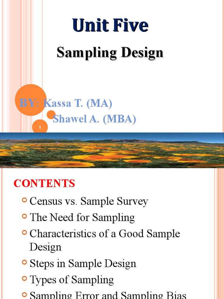 Chapter 5&6 | PDF | Sampling (Statistics) | Survey Methodology