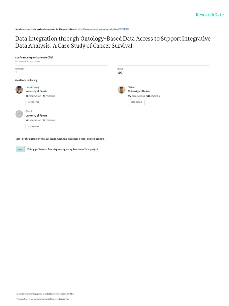 Data Integration Through Ontology-Based Data Acces | PDF | Relational Model | Resource ...