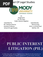 Pil Format | PDF | Supreme Court Of India | Lawsuit