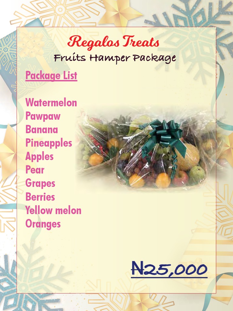Christmas Hamper List | PDF