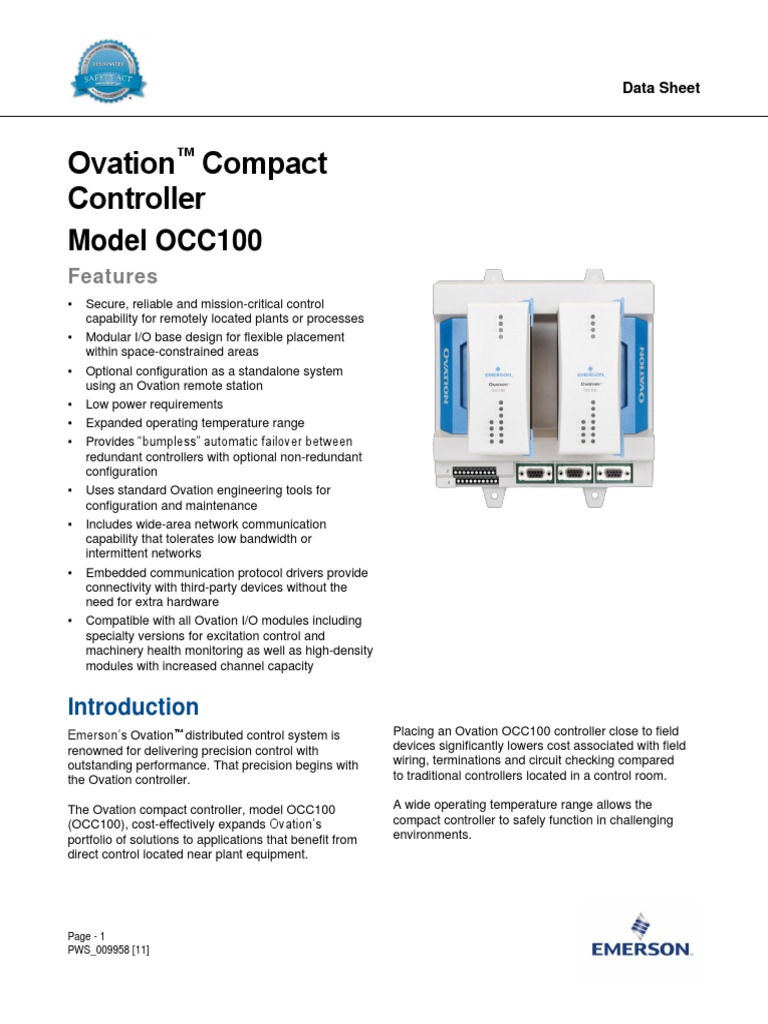 Ovation Compact Controller en 1456928 | PDF | Programmable Logic Controller | Computer Network