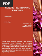 Format of Training Program Module | PDF | Education Theory | Learning
