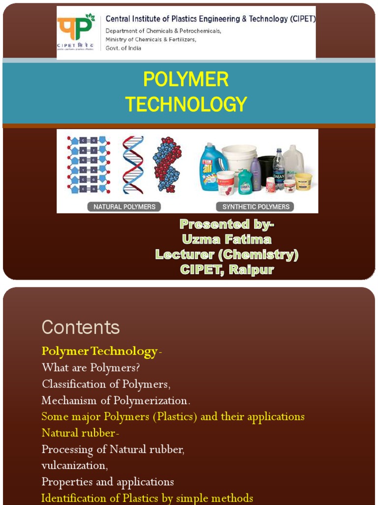3 Polymer Technology | Download Free PDF | Polymers | Polyethylene