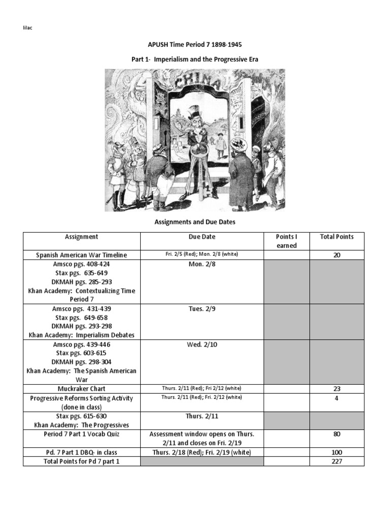 Apush Time Period 7 Part 1 Cover Page | Download Free PDF | Political ...