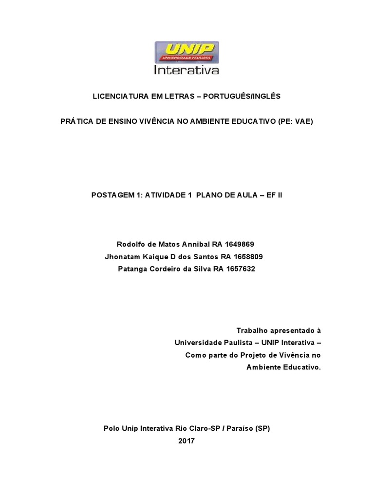 Pe Vae 1 Plano de Aula | PDF | Sonetos | Amor