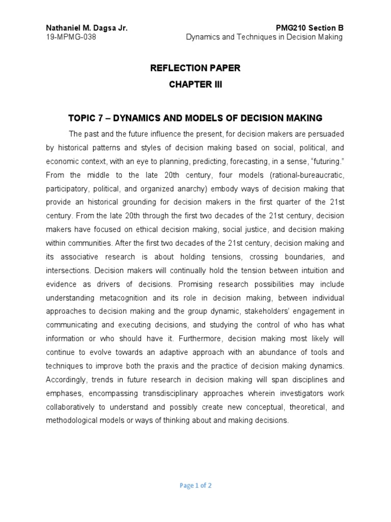 Decision Making for Business Leaders | PDF | Swot Analysis | Decision ...