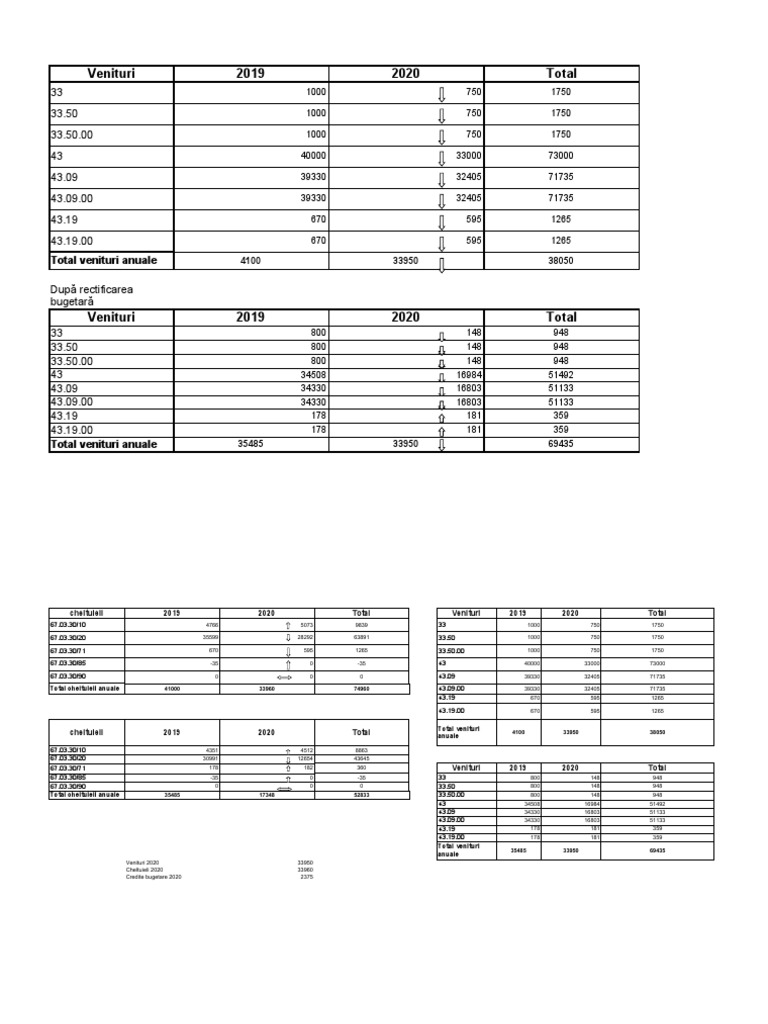 Buget de Venituri Si Cheltuieli | PDF