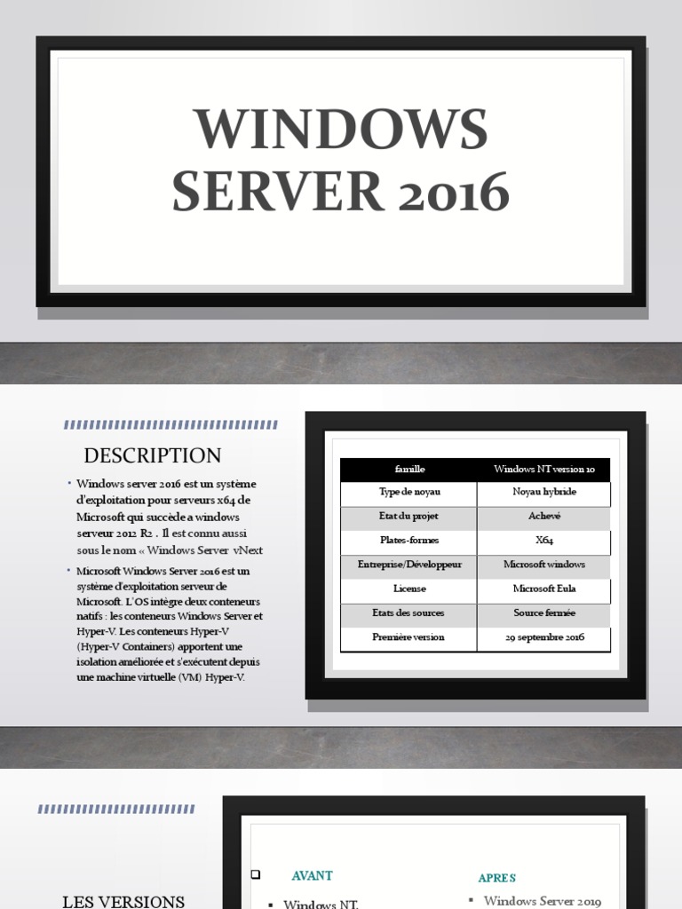 Windows Server 2016 | PDF | Hyper-V | Microsoft Windows
