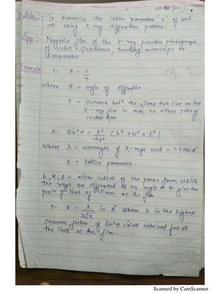 Physics Practical A2 | PDF