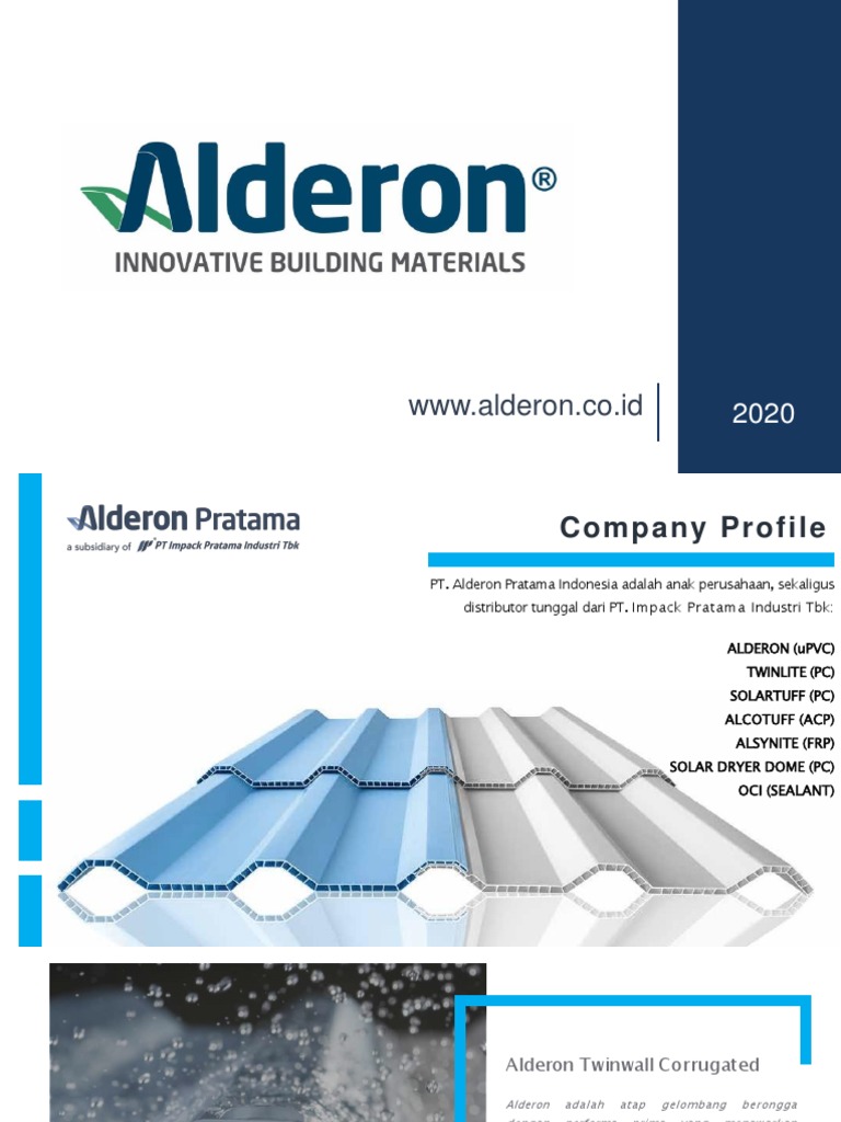 Atap UPVC Twinwall Alderon' | PDF