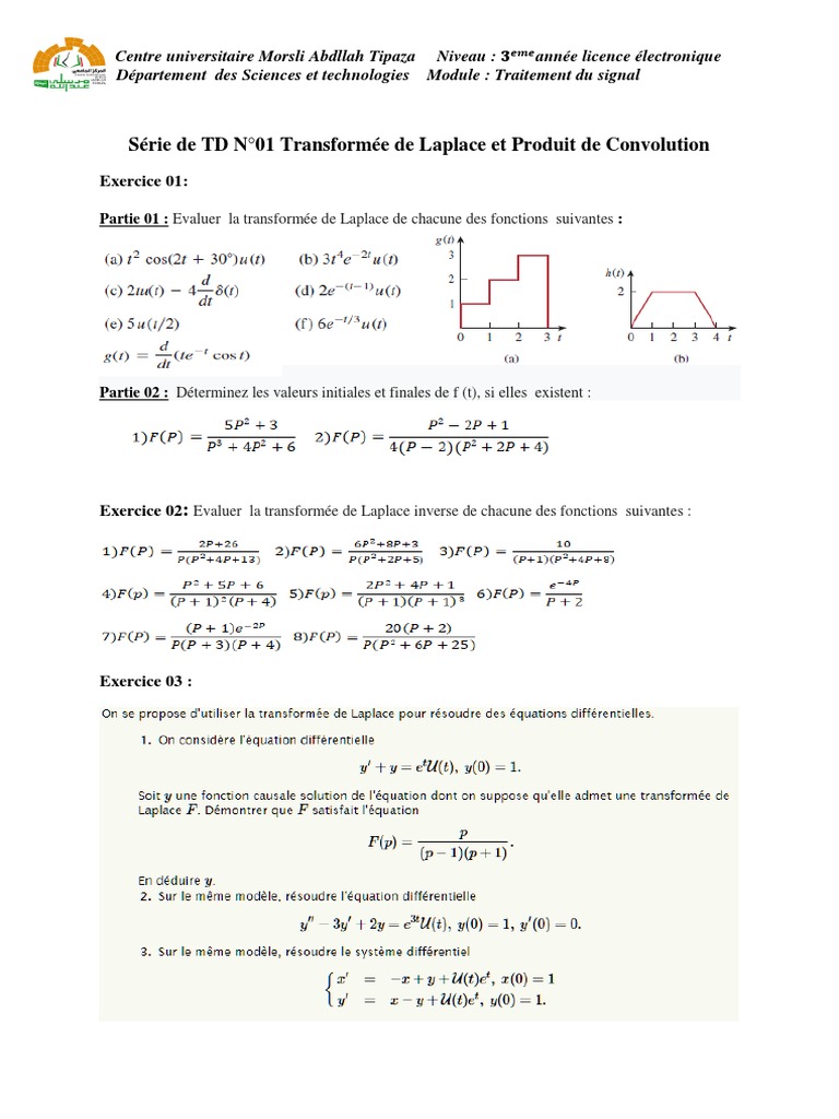 TD 1 - Traitement Du Signal | PDF