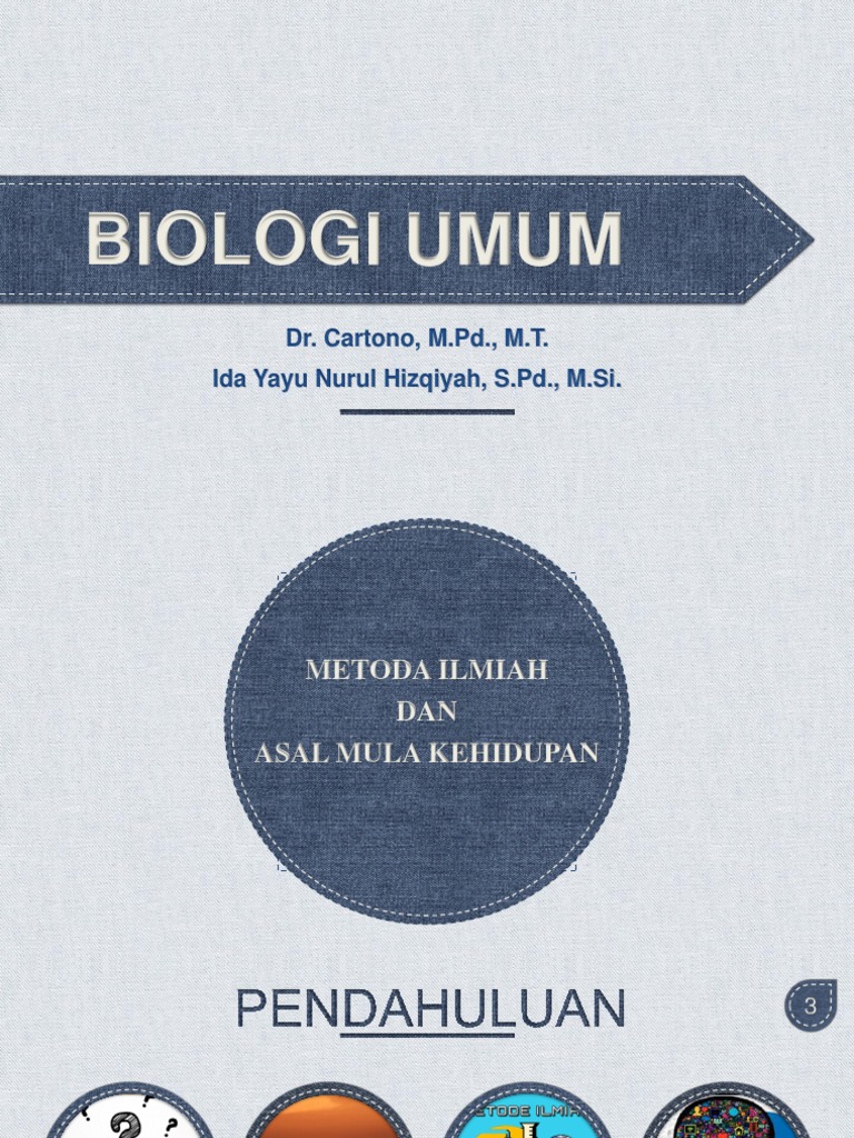 Biologi Umum: Dr. Cartono, M.PD., M.T. Ida Yayu Nurul Hizqiyah, S.PD ...