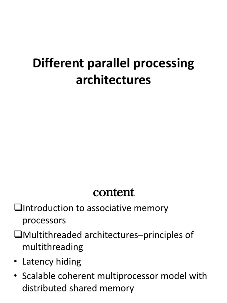ACA Unit 4 | PDF | Parallel Computing | Thread (Computing)