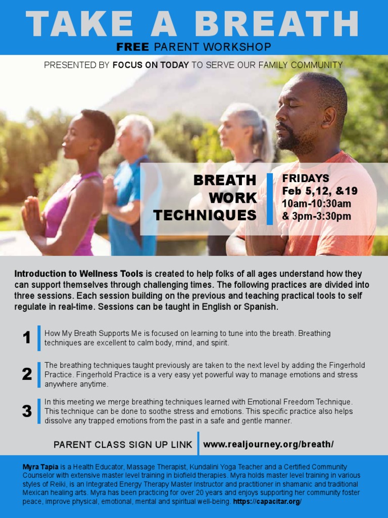 Workshop-Breath-Flyer 2 | PDF | Mind–Body Interventions | Psychotherapy