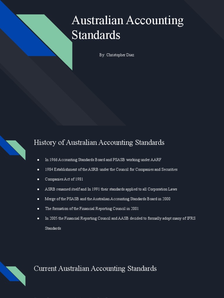 Overview of Australian Accounting Standards | PDF | International ...
