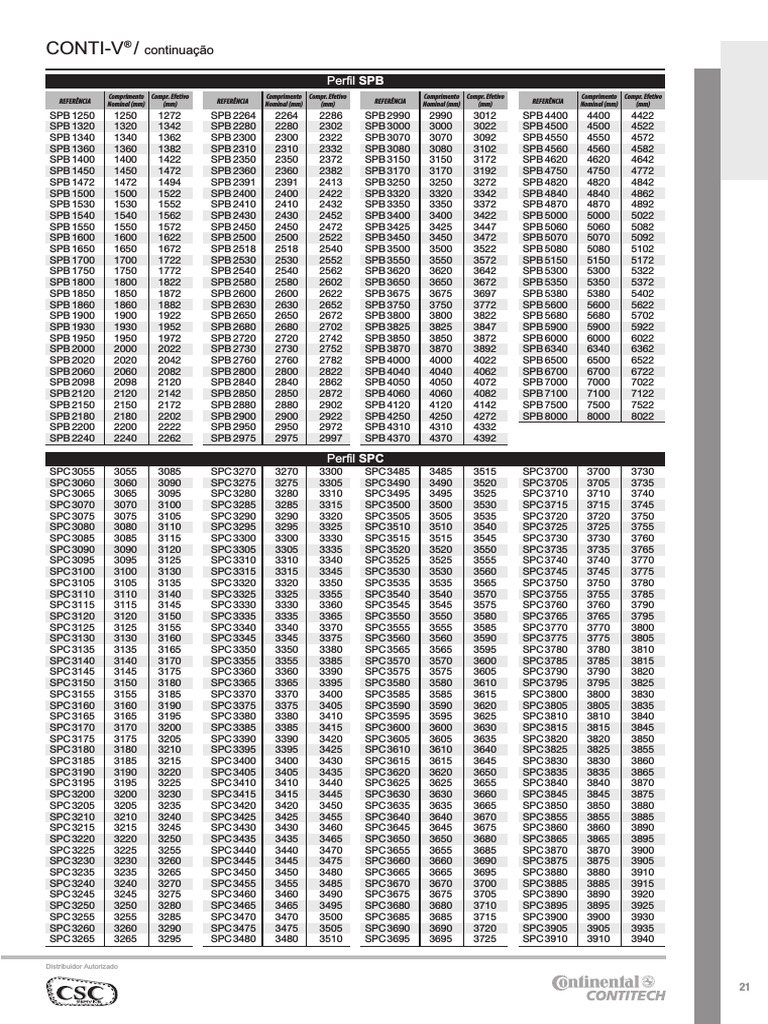 Catalogo Continental CSC Web - CDR | PDF